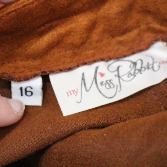 my little miss rabbit | Bottoms | Like New Tan Suede Skirt Sz 6 My Miss ...